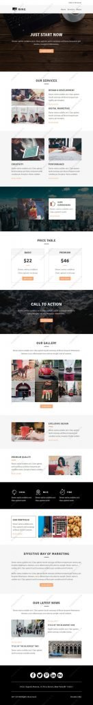 Bing Responsive Email Template | Bing Newsletter Template - Pennyblack