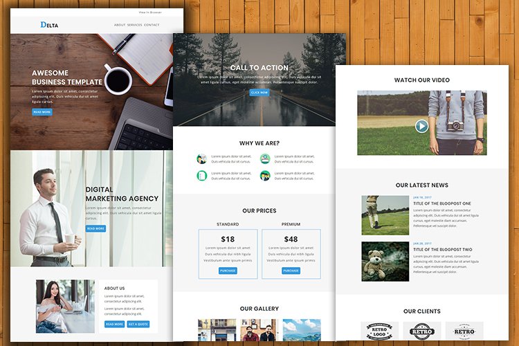 Delta - Multipurpose Responsive Email Template - Pennyblack Templates