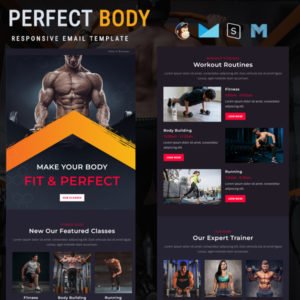 Perfect Body - Fitness Email Template - Pennyblack Templates